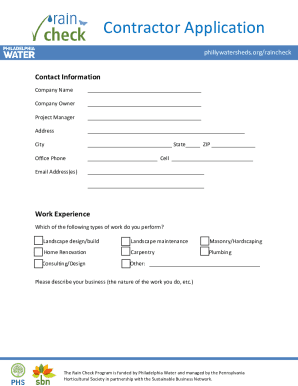 Fillable Online LICENSE APPLICATION - For Philadelphia Businesses Fax ...