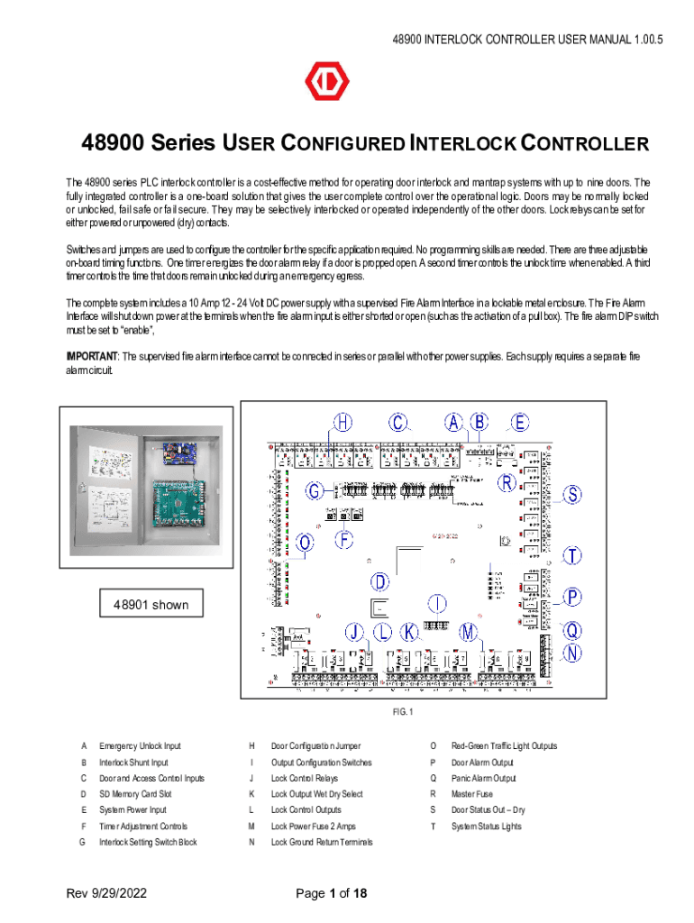 Fillable Online Technical Manual Interlock Control System with Central ...