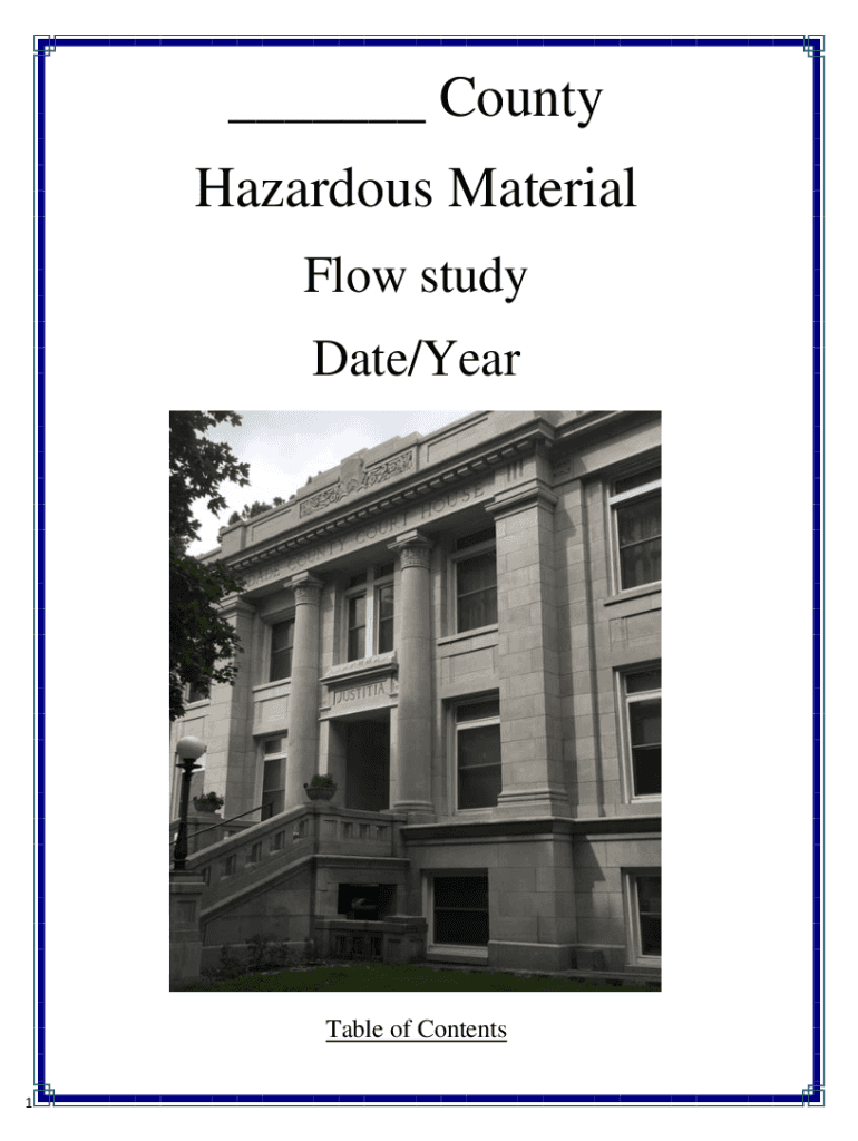 Fillable Online Missouri Example of Commodity Flow Study (2016 ...