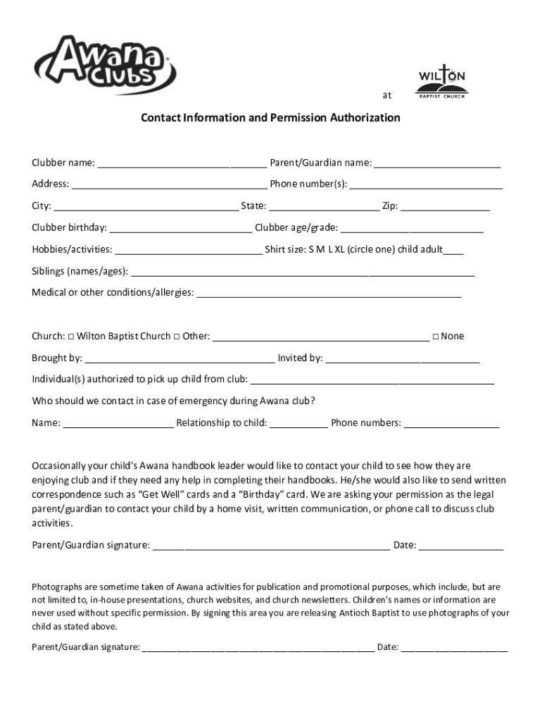 Fillable Online Childs Name AgeDate ... Fax Email Print - pdfFiller