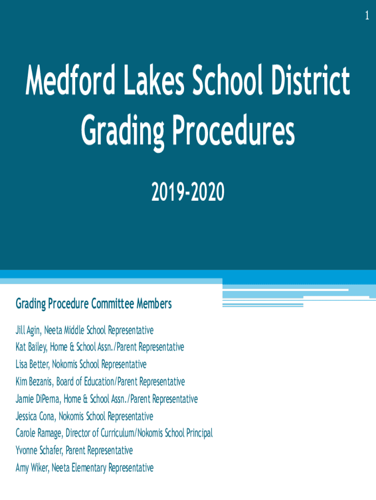 Fillable Online Grading Procedure Committee Members Fax Email Print ...
