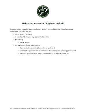 Fillable Online Acceleration Whole-Grade Skipping Information Packet ...