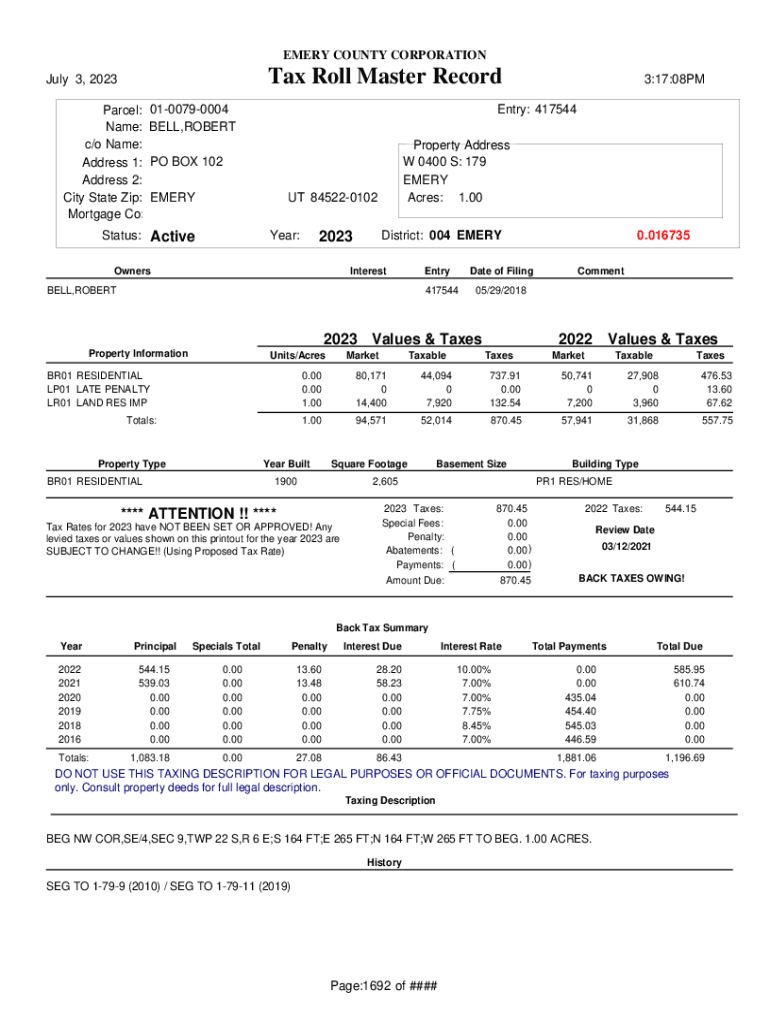 Fillable Online real property tax notice Fax Email Print - pdfFiller