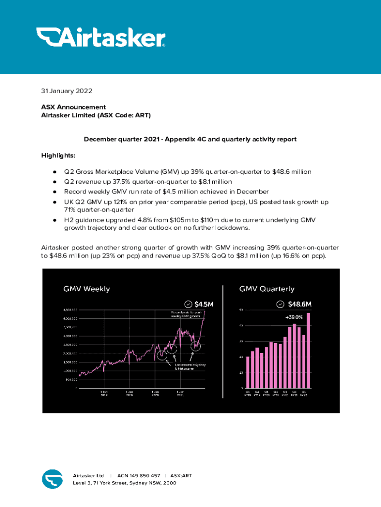 Fillable Online Quarterly Activities Report & Appendix 4C - Adveritas ...