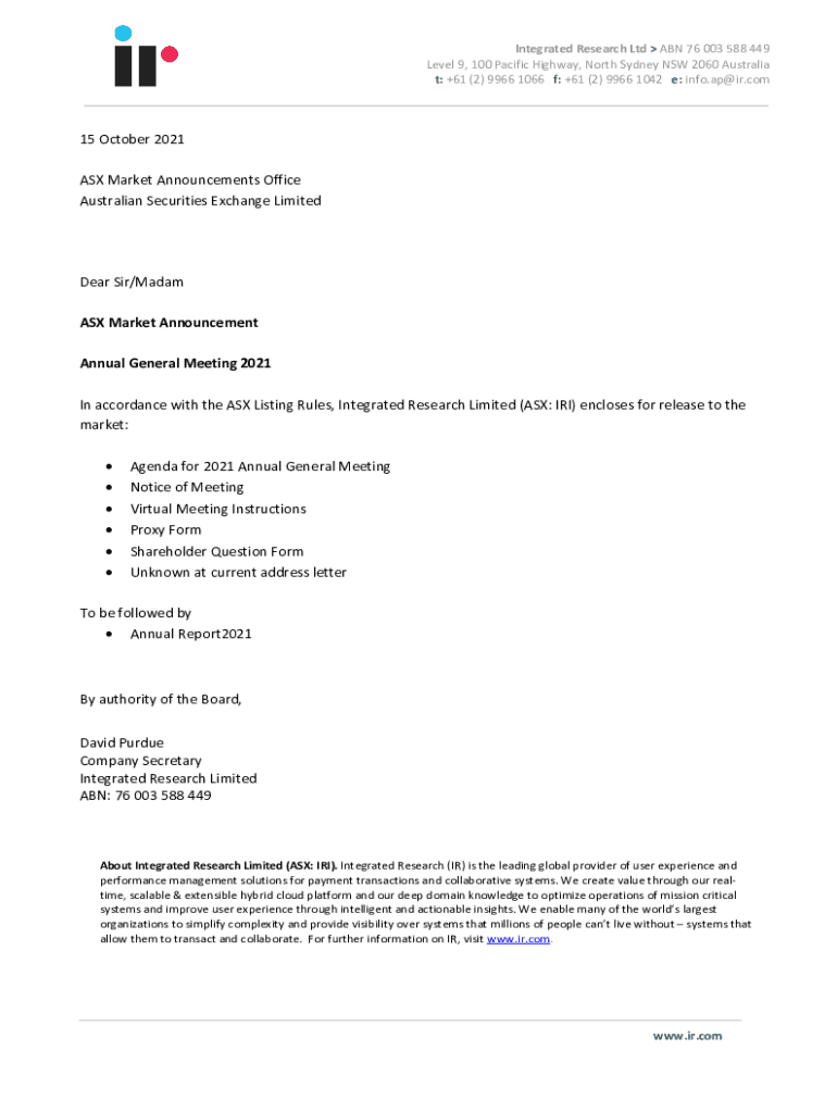 Fillable Online Investor Conference Call Transcript - Integrated ...