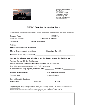 Fillable Online SERT-DWAC-Transfer-Instruction-Form Fax Email Print ...