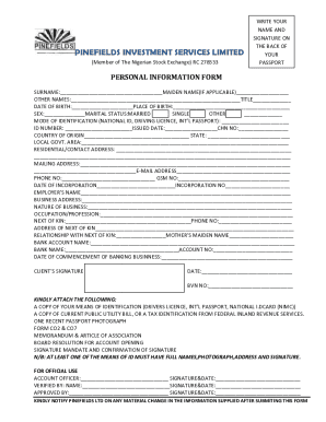 Fillable Online REVERSED CLIENT UPDATE FORM Fax Email Print - pdfFiller