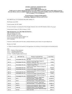 Fillable Online GSA-00CORP-Price-list.pdf Fax Email Print - pdfFiller