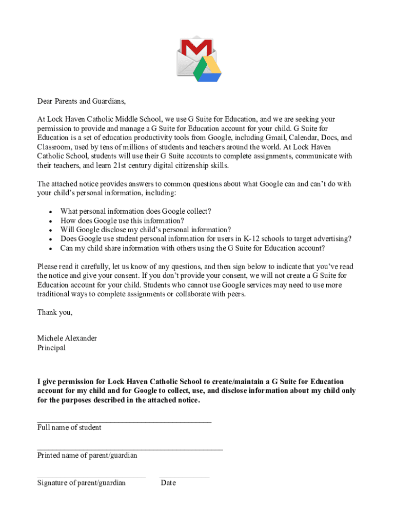 Fillable Online Dear Parents and Guardians, At Lock ... Fax Email Print - pdfFiller