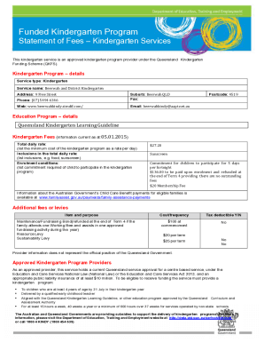 Fillable Online Statement of fees Fax Email Print - pdfFiller