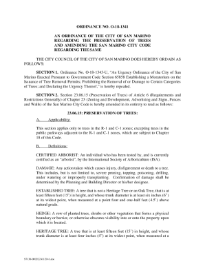 Fillable Online ADU Zoning Ordinance for City of San Marino, CA Fax Email Print - pdfFiller