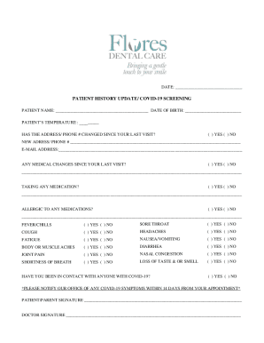 Fillable Online OMH PC COVID-19 Screening Admissions Form Revised Fax ...