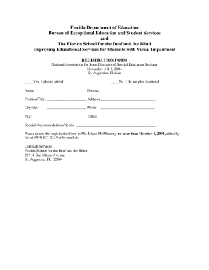 Fillable Online info fldoe REGISTRATION FORM/SURVEY Fax Email Print ...