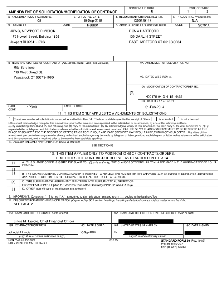 Fillable Online N00178-04-D-4115-N423 Fax Email Print - pdfFiller