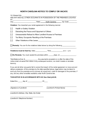 Fillable Online notice to terminate lease for failure to pay rent Fax ...