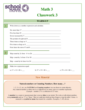 Fillable Online Classwork 3 Fax Email Print - pdfFiller