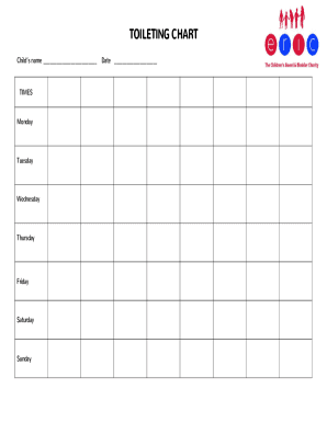 Fillable Online Potty Training Charts: Everything Parents Need to Know ...