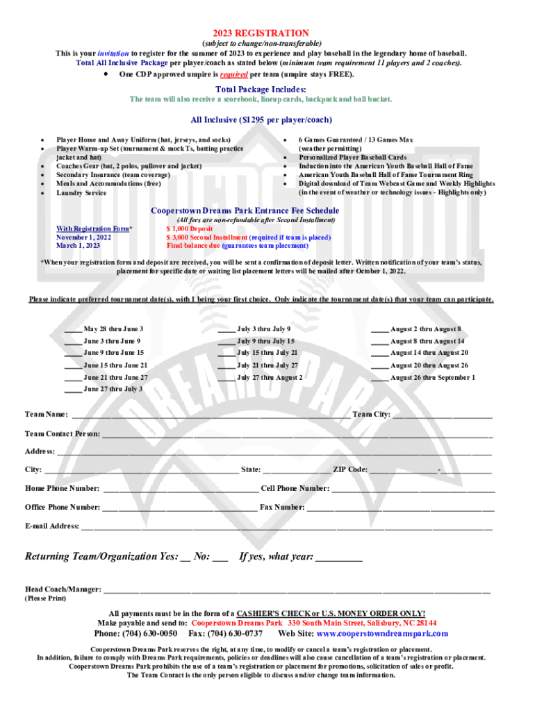 Fillable Online Want to play in the Minors? Here's how Fax Email Print - pdfFiller
