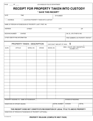 Fillable Online EXCESS PERSONAL PROPERTY RECEIPT, FORM 10.08.00 Fax ...