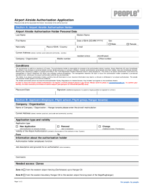 Fillable Online Airside Vehicle Permit Application Form (AVP) Fax Email ...