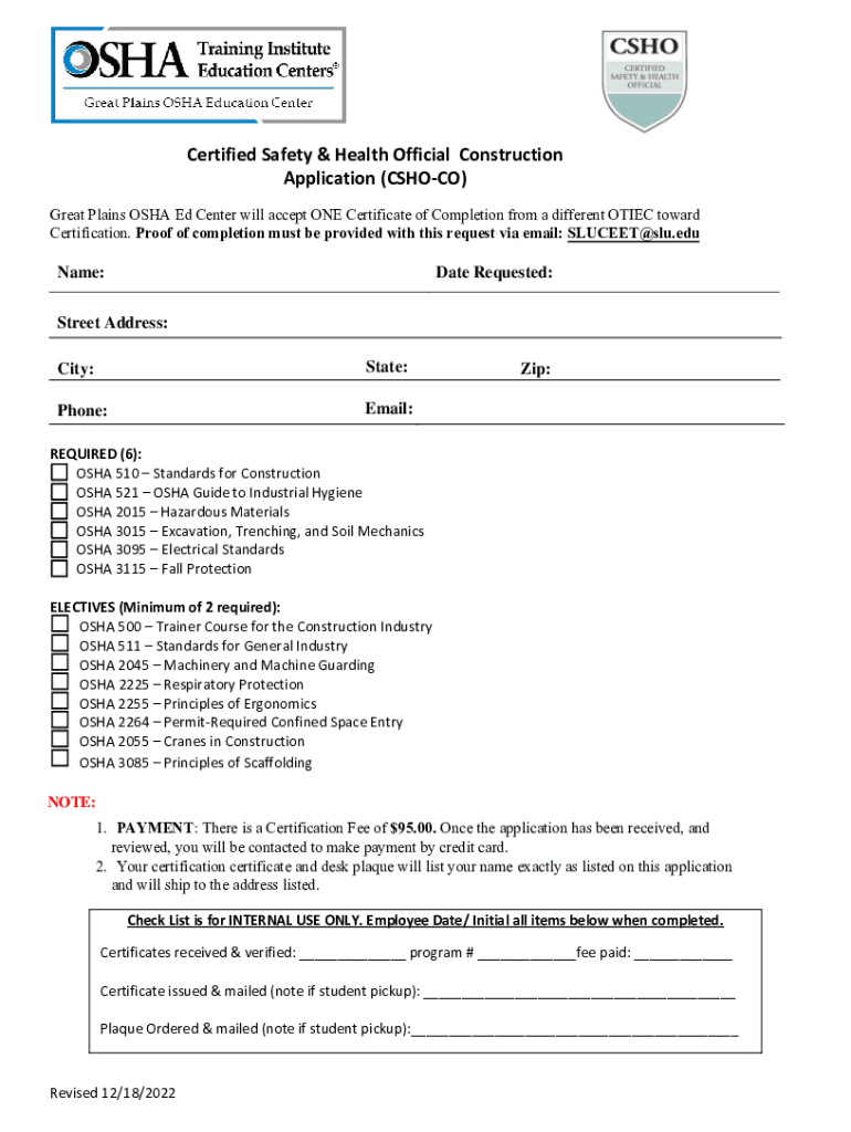 Fillable Online Top 10 Safety Certifications for Safety Professionals ...