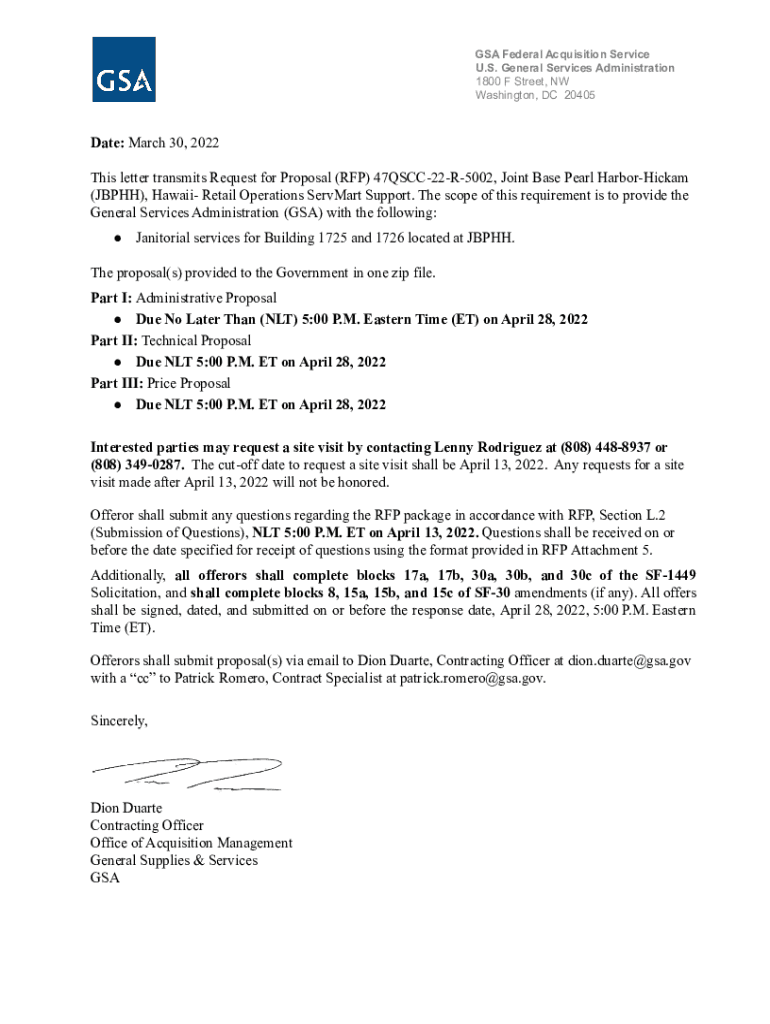 Fillable Online GSA Releases OASIS+ Second Draft Request for Proposals ... Fax Email Print ...