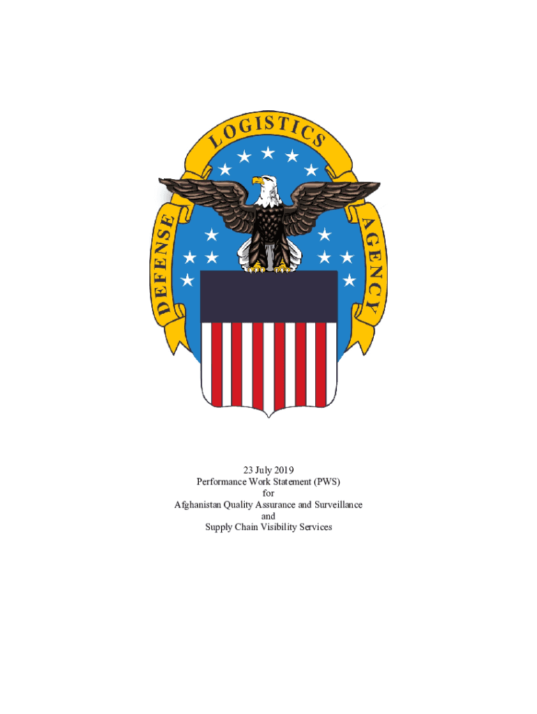 Fillable Online 23 July 2019 Performance Work Statement (PWS) for ... Fax Email Print - pdfFiller