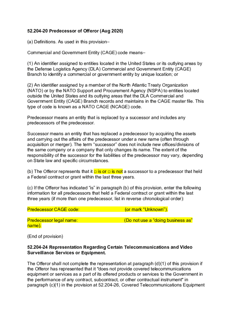 Fillable Online CAGE Code - Commercial and Government Entity Code Fax ...