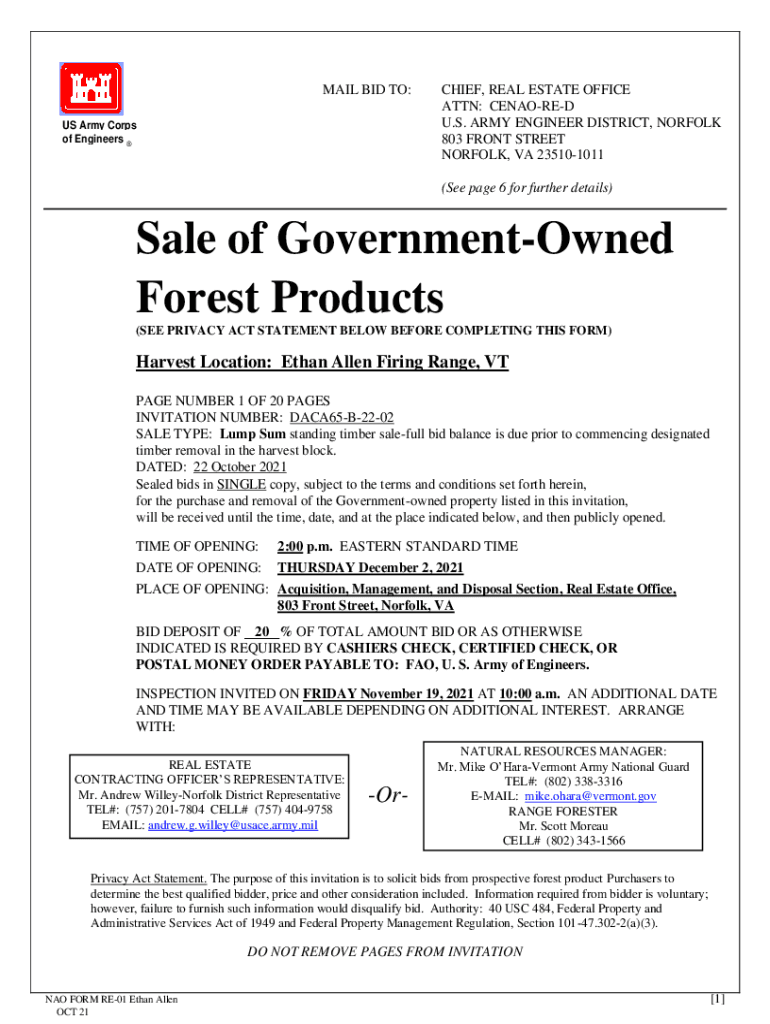 Fillable Online U.S. Army Corps of Engineers (USACE) Norfolk Coastal ...