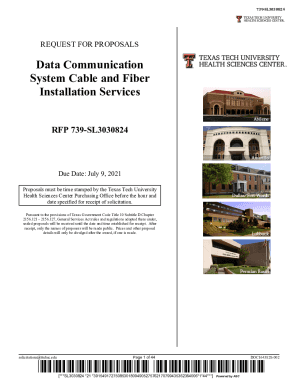 Fillable Online Request for Proposal (RFP): Fiber Optic Cable ...