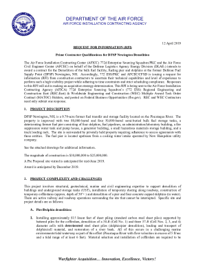 Fillable Online Air Force Taps 14 Contractors for Airfield ...