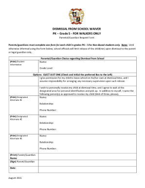 Fillable Online Grades PK-5 Walker Form Fax Email Print - pdfFiller