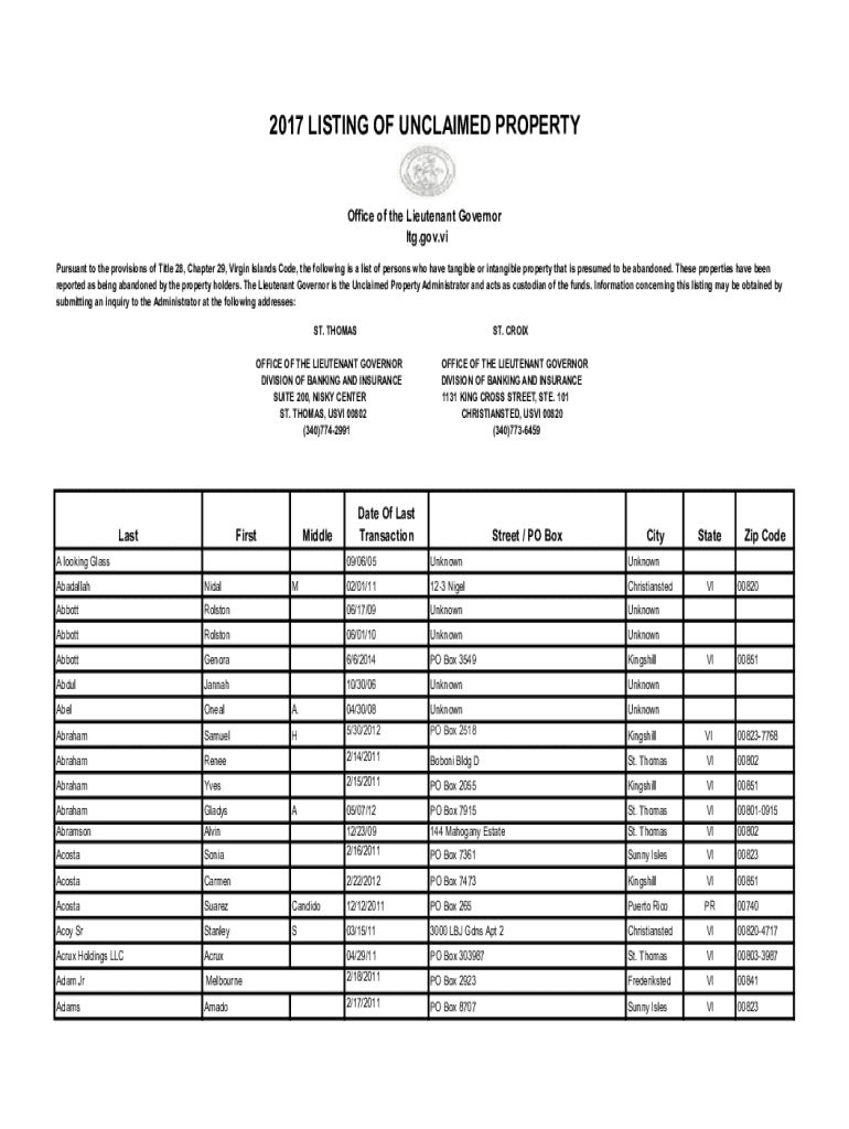 Fillable Online ltg gov Act 6999 (Uniform Unclaimed Property Act) Fax ...