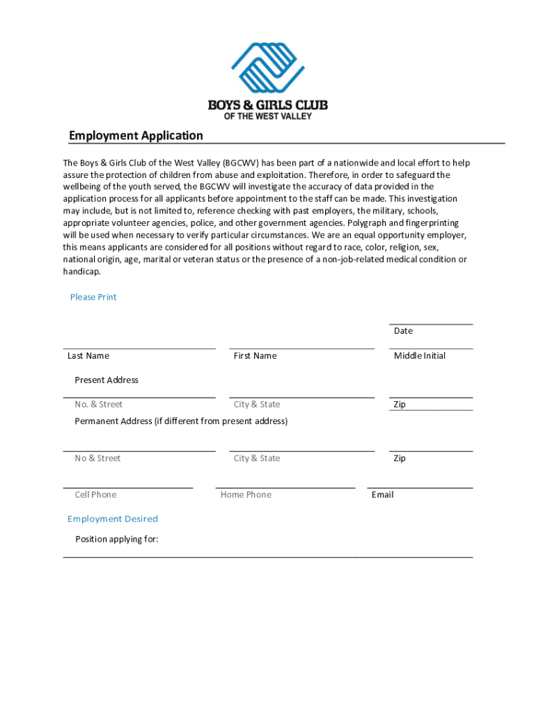 Fillable Online Results for job application for kids Fax Email Print ...