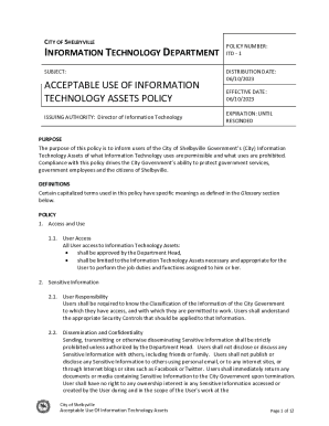 Fillable Online ACCEPTABLE USE OF INFORMATION TECHNOLOGY ... Fax Email ...