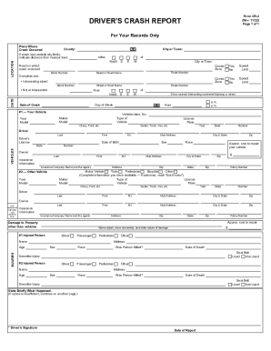 Fillable Online SR-1 and 21 (R 2-04) MVC Accident Report (Cut Form ...