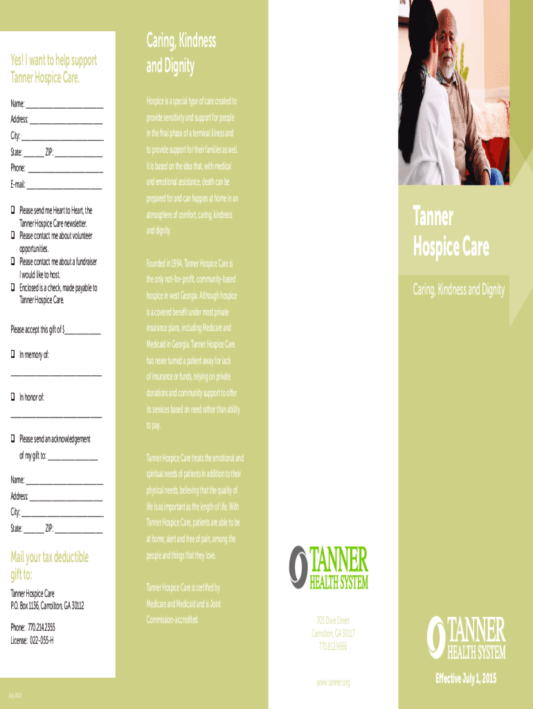 Fillable Online What is hospice care? What you need to know about ...