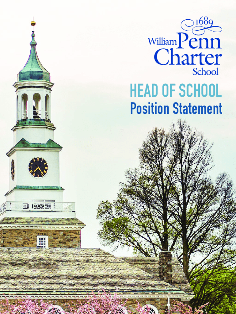 Fillable Online Head of School Position Statement Fax Email Print ...