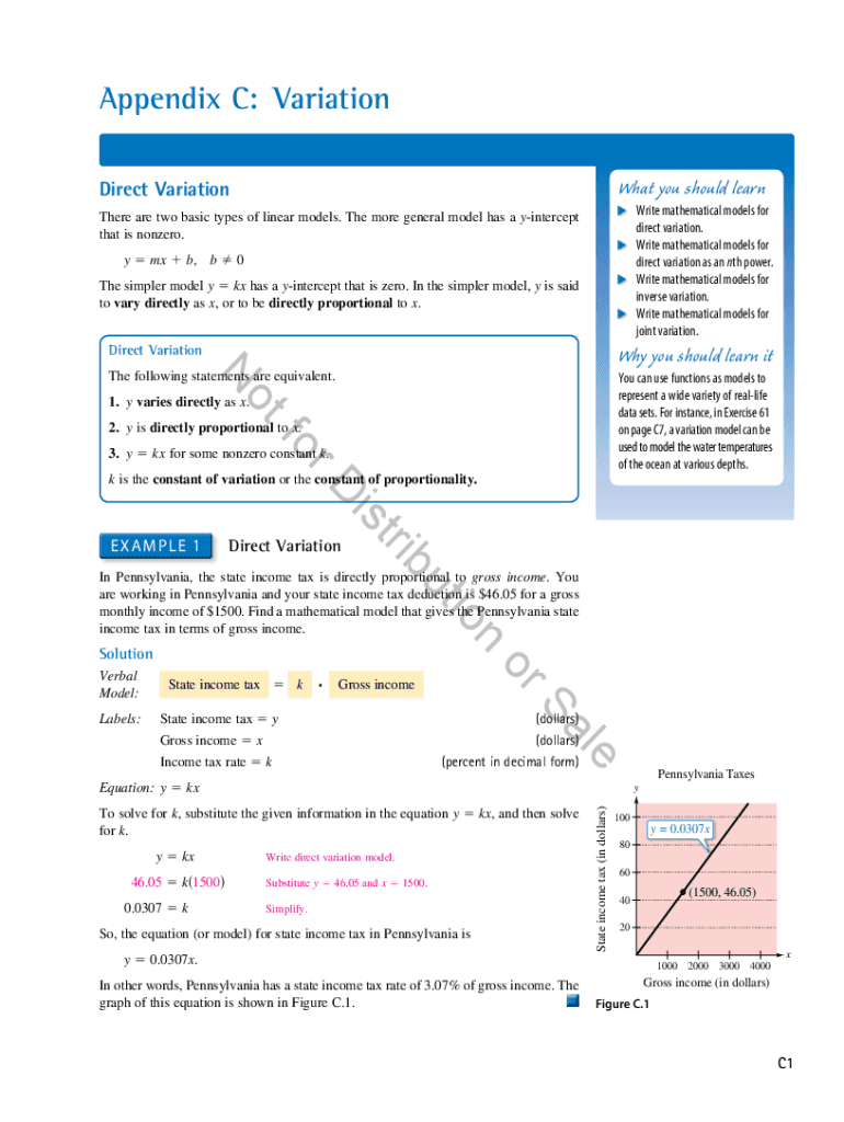 Fillable Online Appendix C: Variation Fax Email Print - pdfFiller