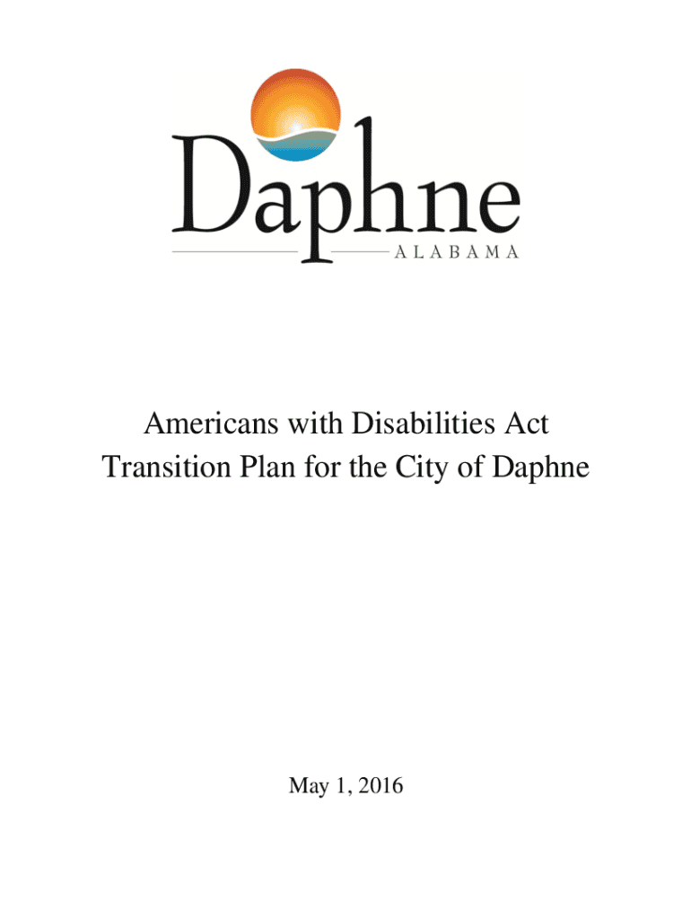 Fillable Online ADA TRANSITION PLAN FOR PUBLIC RIGHTS OF WAY ... Fax ...