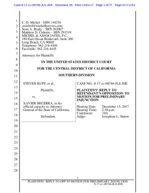 Fillable Online Case 8:17-cv-00746-JLS-JDE Document 35 Filed 12/01/17 Page 1 of 27 Page ID ...