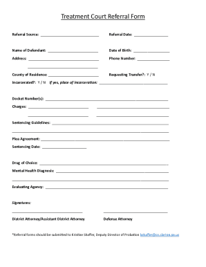 Fillable Online orange county problem solving court referral form Fax ...