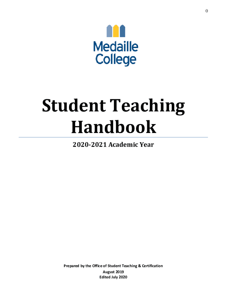 Fillable Online Education-Progam-and-Student-Teaching-Handbook- ... Fax ...