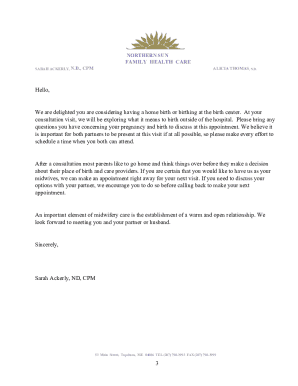 Fillable Online 3 Hello, We are delighted you are considering having a ...