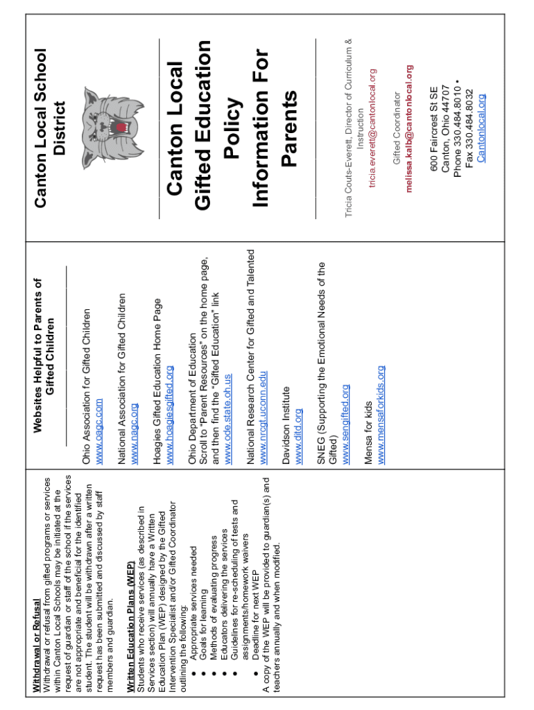 Fillable Online How to Write Written Education Plans (WEPs) for Gifted ...