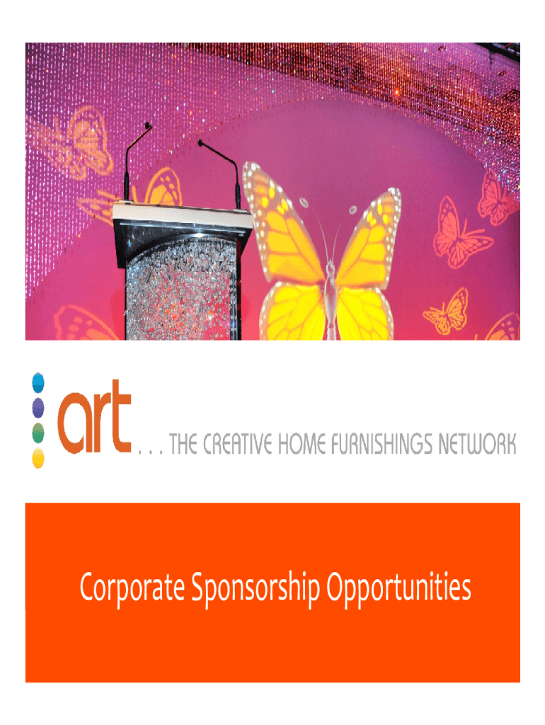 Fillable Online Sponsorships for Artists and Other Unusual Business ...