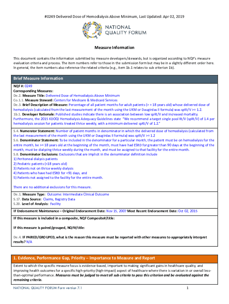 Fillable Online JAWDA KPI Quarterly Guidelines for Dialysis Facilities ...