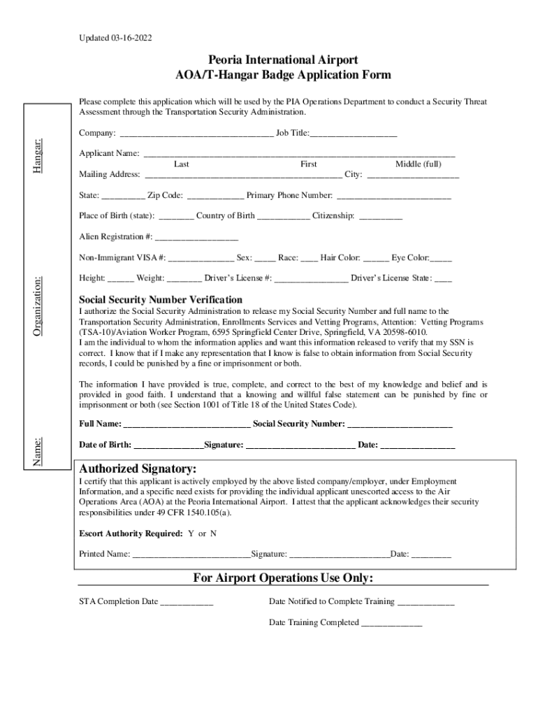 Fillable Online Security-Badge-Form-Application- ... Fax Email Print - pdfFiller