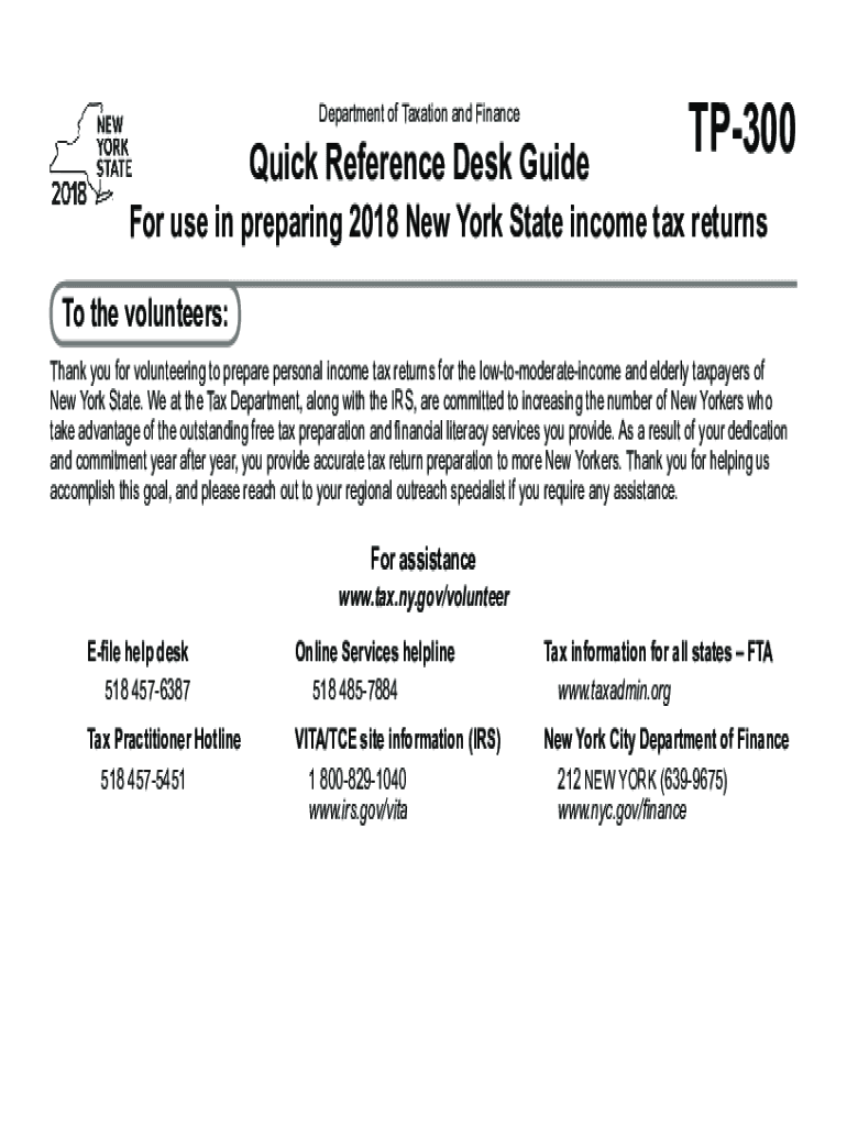 Fillable Online Form TP-300 Quick Reference Desk Guide Fax Email Print - pdfFiller