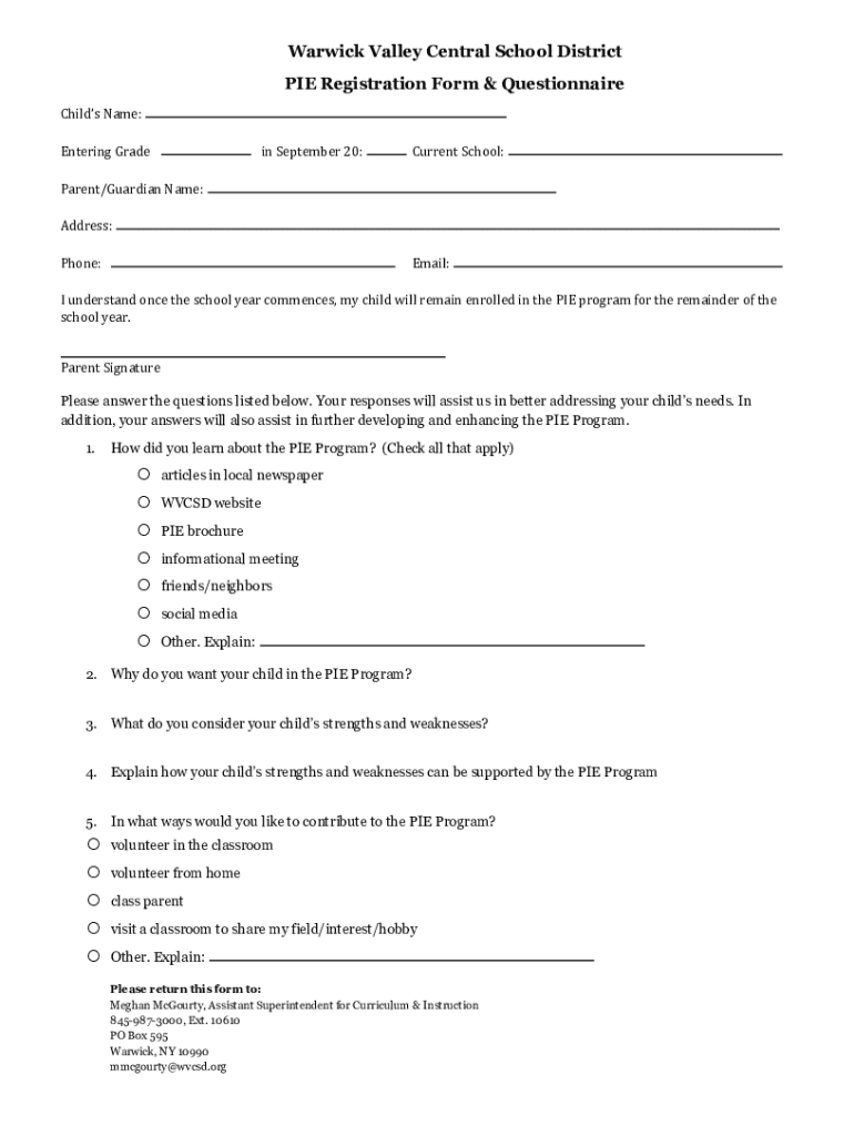 Fillable Online PIR Registration Form Fax Email Print - pdfFiller